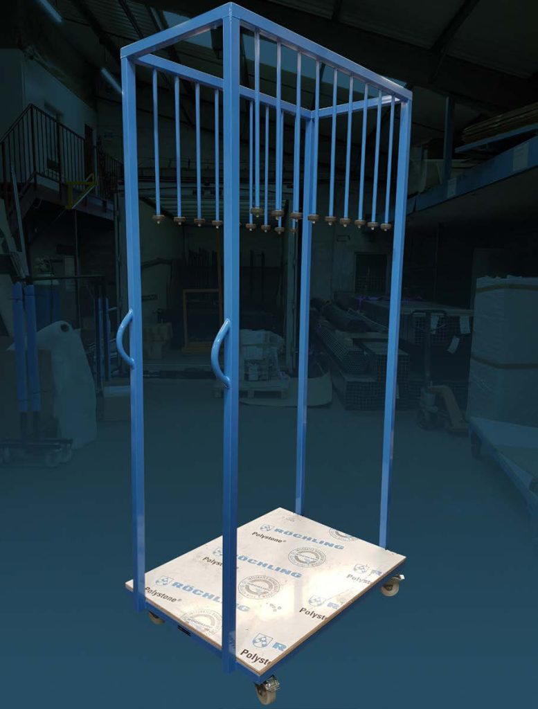 Vertical Door And Panel WIP Trolley | | Steely Products
